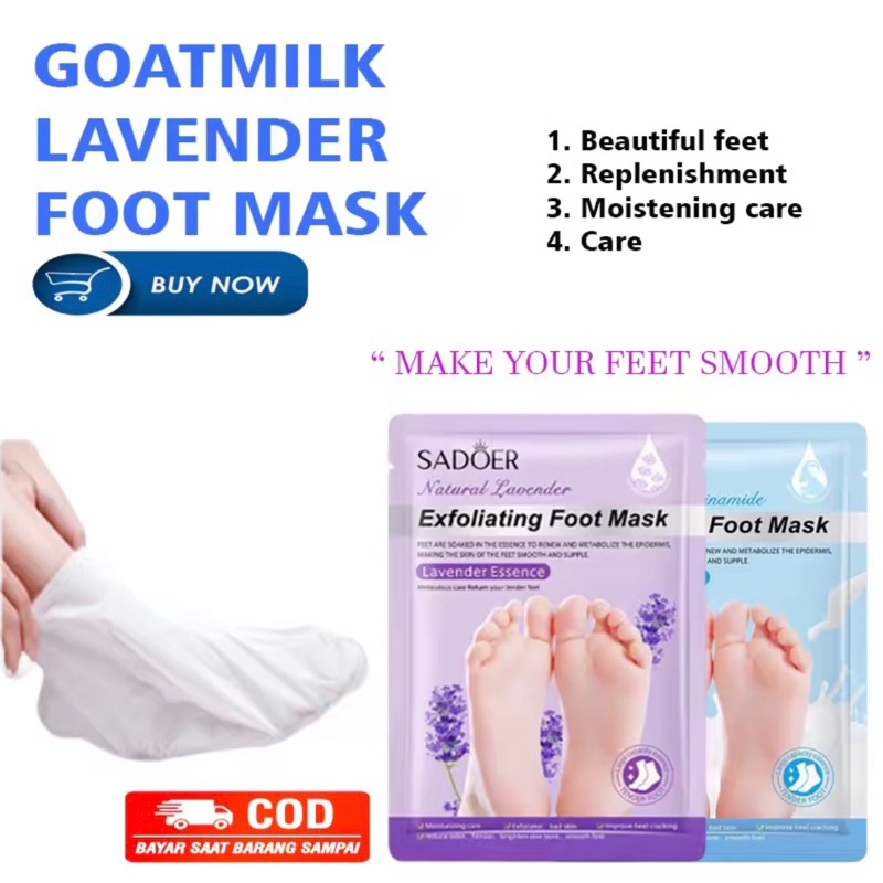 Jual Foot Mask SADOER Exfoliating / Masker Kaki Efero Sadoer Foot Mask ...