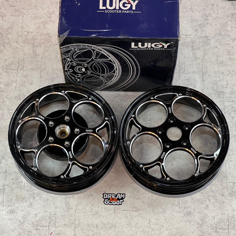 Jual Velg Luigy Velg CNC Luigy black Vespa Sprint Vespa matic Velg ...