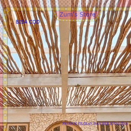 Jual Ranting Kayu Jati Kering 200 CM Bahan Atap Dekoratif Sudah Halus ...