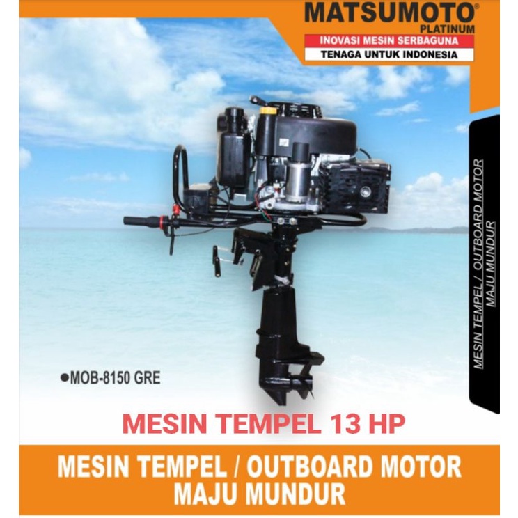 Jual MESIN PERAHU TEMPEL BOAT 13HP 4TAK MAJU MUNDUR MATSUMOTO ...