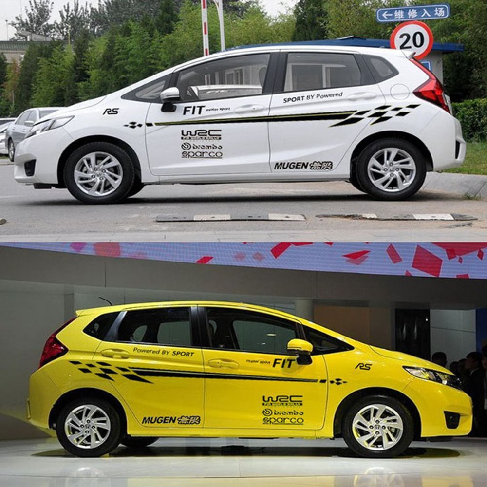 Jual Stiker Art BT sticker mobil honda jazz cutting sticker body mobil ...