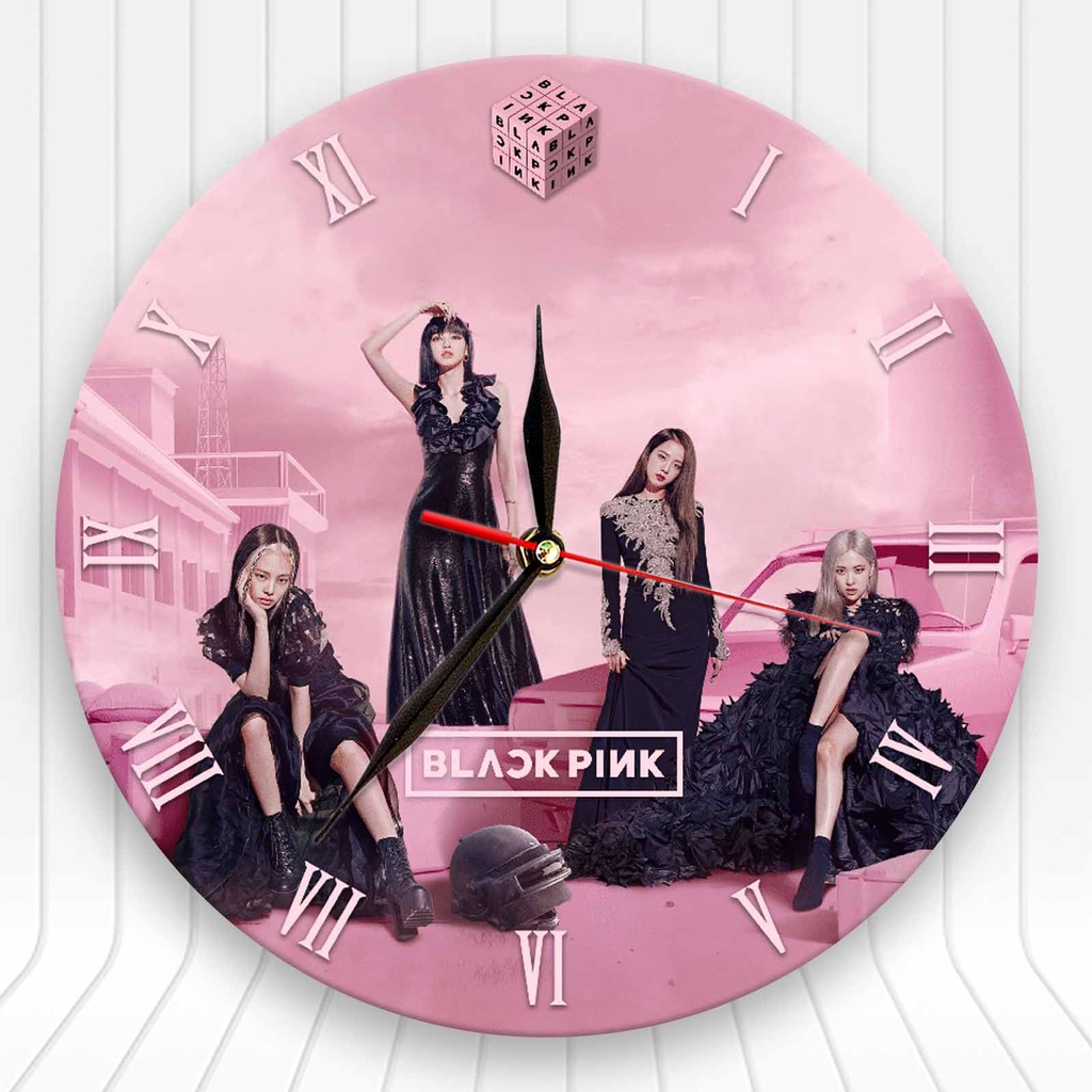 Jual Jam Dinding Kayu MDF Unik KPOP BLACKPINK 30CM - HADIAH GIFT ULANG ...
