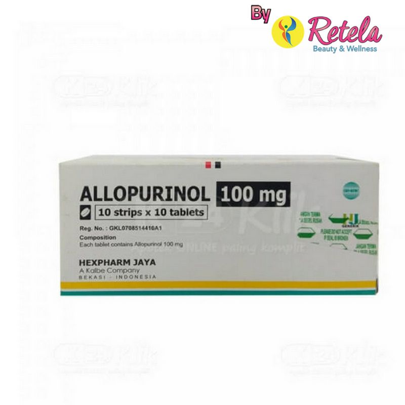 Jual ALLOPURINOL 100MG 1 STRIP 10 TABLET | Shopee Indonesia