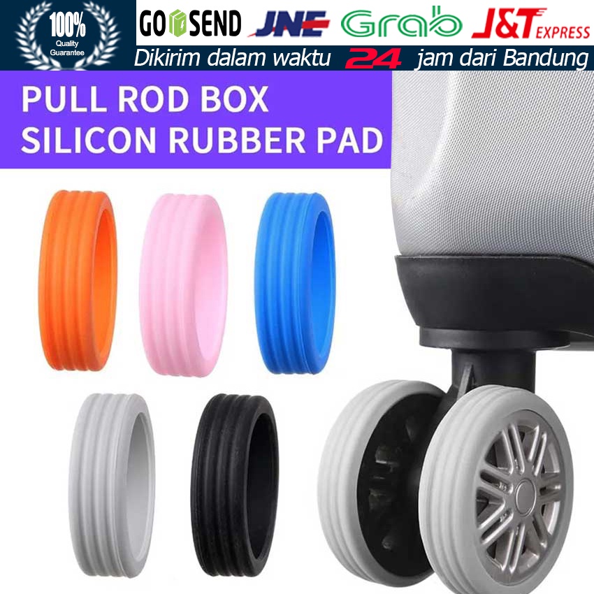 Jual 4Pcs / 8Pcs Cover Pelindung Roda Koper Silikon Universal / Luggage ...