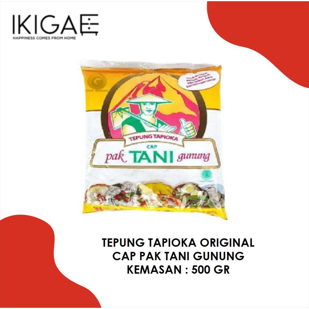 Jual SAGU TANI GUNUNG / TEPUNG TAPIOKA CAP PAK TANI GUNUNG 500GR ...