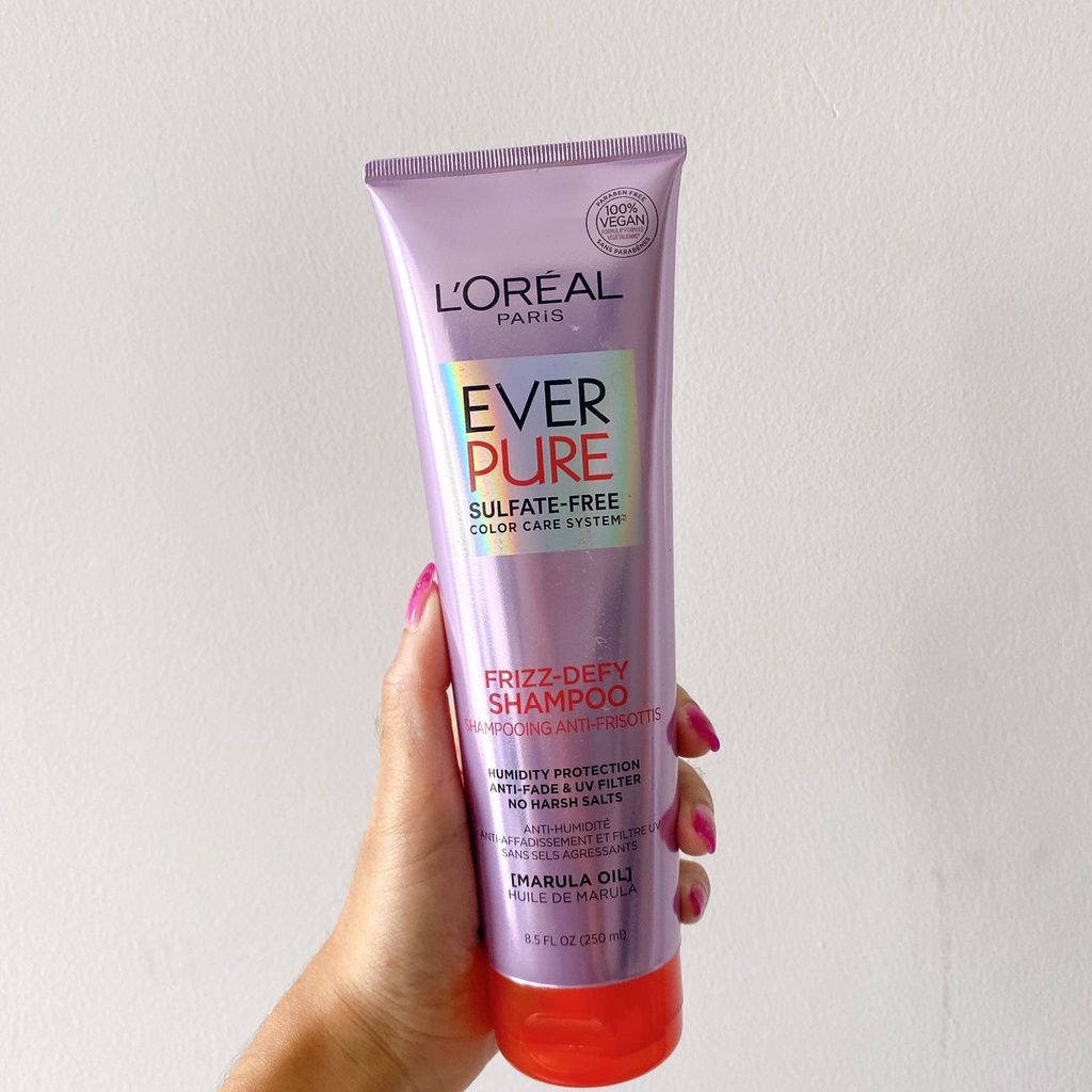 Jual Loreal Paris EverPure Frizz Defy Shampoo with Marula Oil 250ml ...