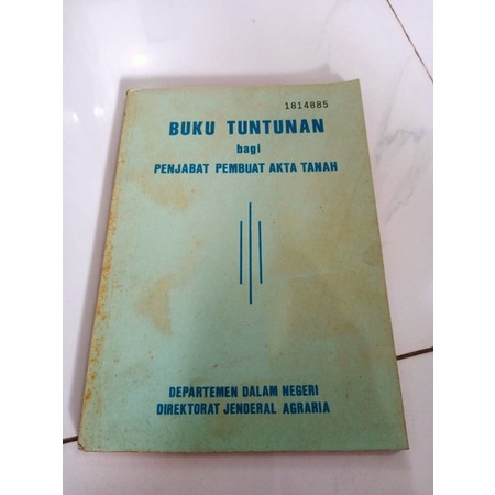 Jual BUKU TUNTUNAN BAGI PEJABAT PEMBUAT AKTA TANAH | Shopee Indonesia