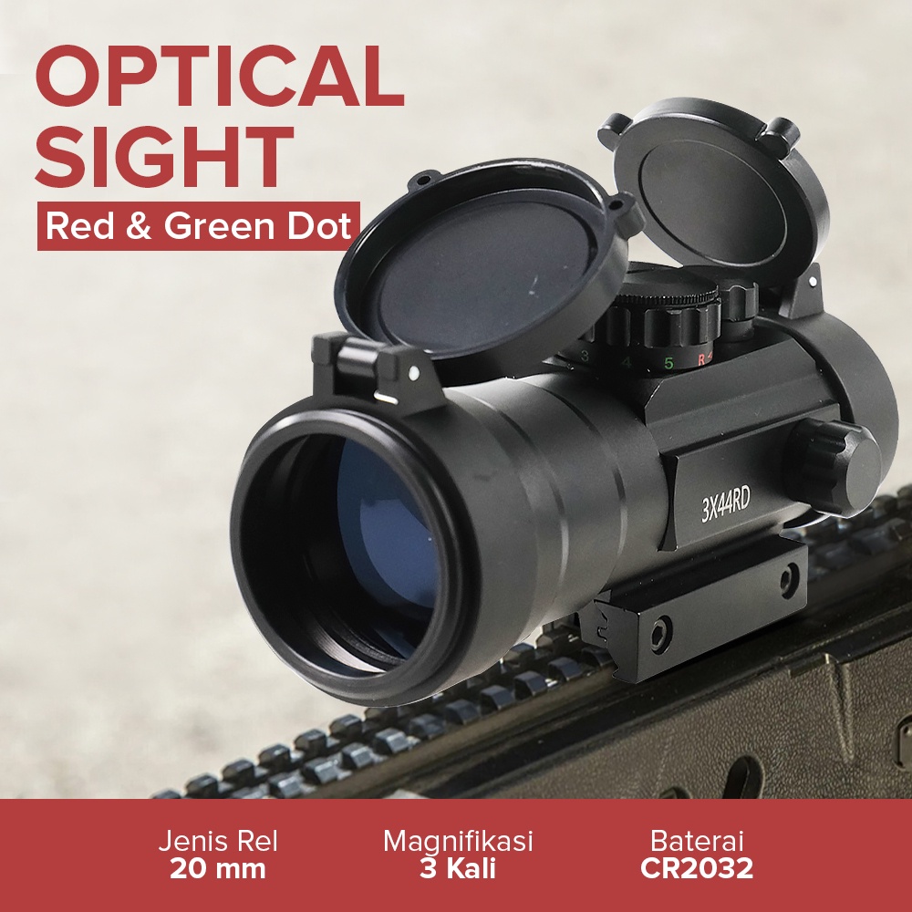 Jual Bushnell Tactical Red Green Dot Laser Optical Sight Mount Airsoft ...