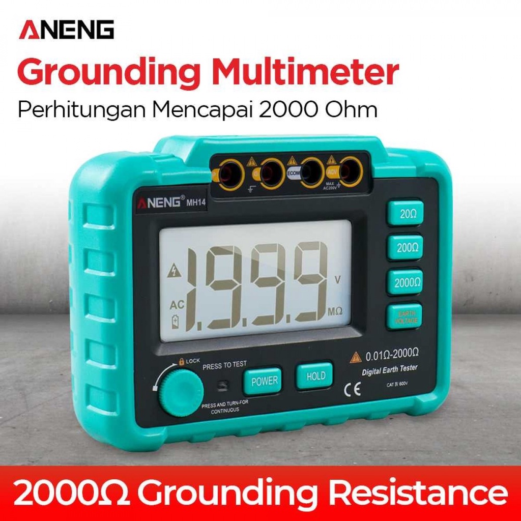 Jual Multimeter Alat Ukur Hambatan Resistansi Tanah Earth Tester ...