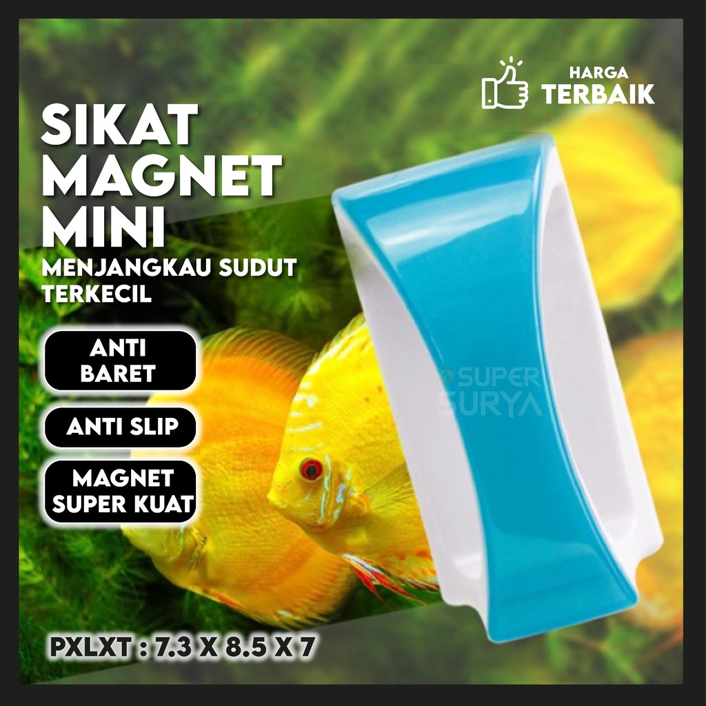 Jual Sikat Magnet Aquarium Mini Pembersih Kaca Premium Brush Design ...