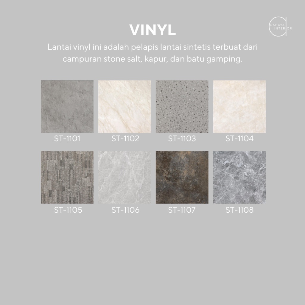 Jual LANTAI VINYL (KODE-ST) ATAU SPC FLOORING MURAH TEBAL 3 MM STONE ...