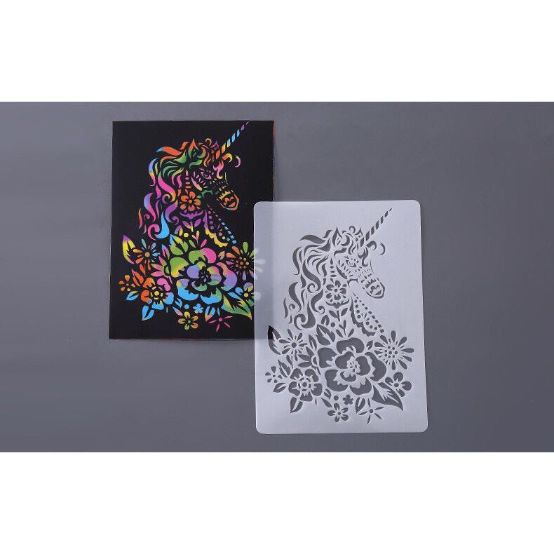 Jual Stensil Cetakan Model Emboss Bahan Plastik Lukis Dekor Craft DIY ...