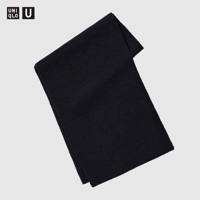 Jual UNIQLO Syal Tebal 462675 - 09 BLACK | Shopee Indonesia