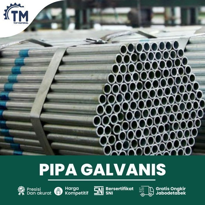 Jual Pipa Galvanis 1/2 inch x 2.0mm x 6M Merek SPS SNI - Ready Spindo ...