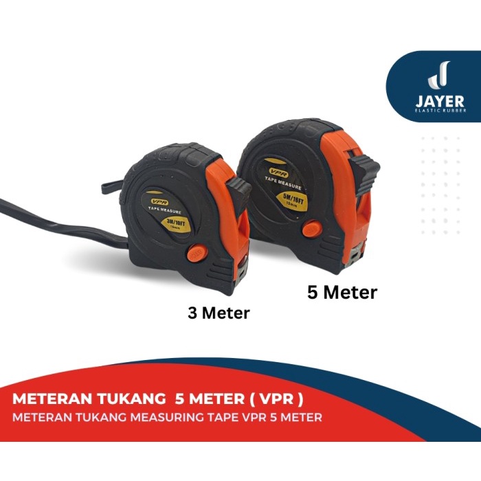 Jual Meteran Tukang 5 Meter Measuring tape / Meteran Rol 3 Meter ...
