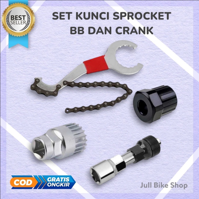 Jual SET kunci pembuka crank sprocket bottom bracket pedal rantai ...