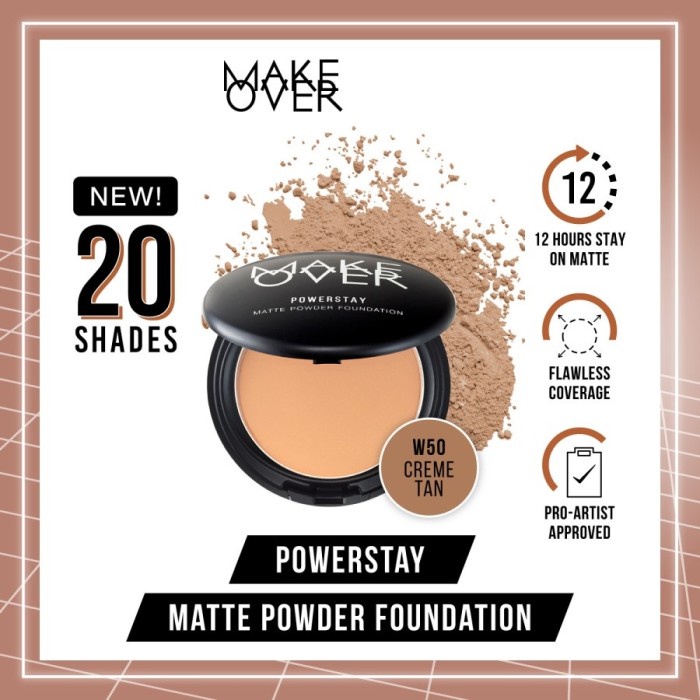 Jual New Make Over Powerstay Matte Powder Foundation | Makeover POWER ...