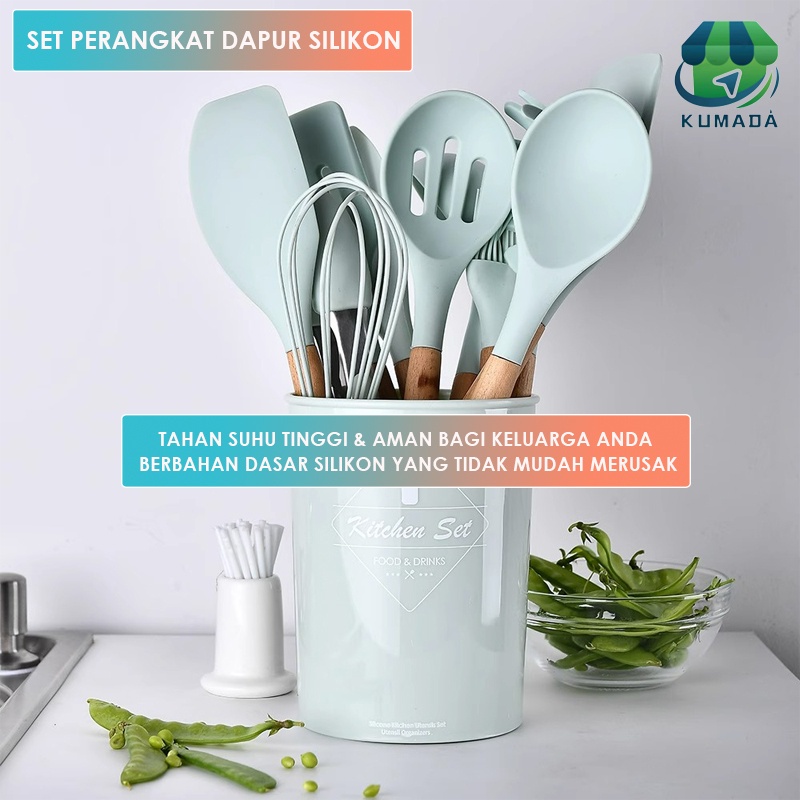 Jual Silikon Spatula 12 Buah Set Non-stick Pan Khusus Rumah Tangga ...