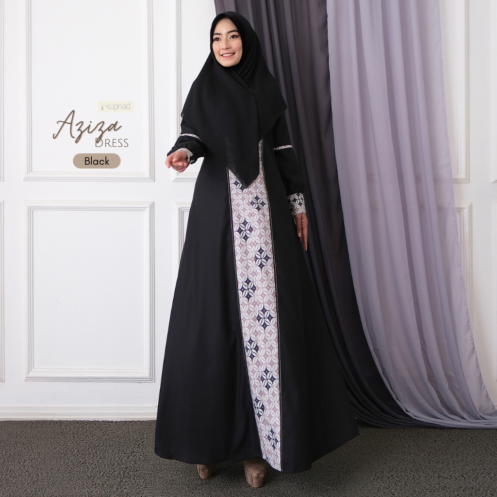 Jual KUPNAD Gamis Batik Katun Toyobo - Aziza Dress Vol 2 | Shopee Indonesia