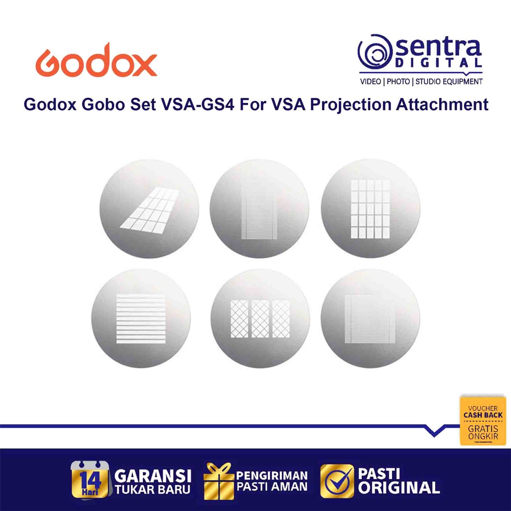 Jual Godox Gobo Set VSA-GS4 for VSA Projection Attachment Kit | Shopee ...