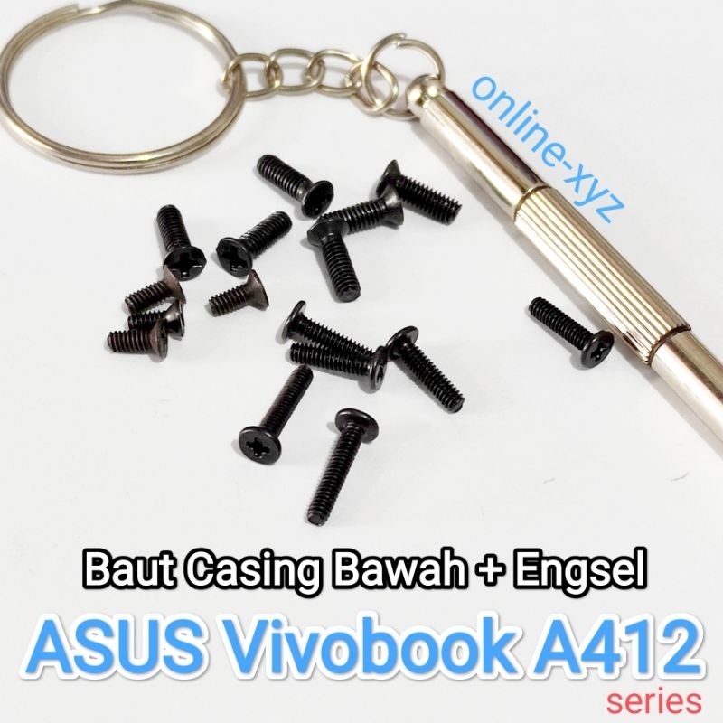 Jual baut mur screw sekrup casing ASUS Vivobook A412F A412D A412DA ...