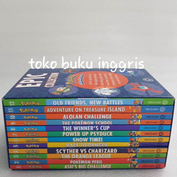 Jual Pokemon English book collection box set 12 books | Shopee Indonesia
