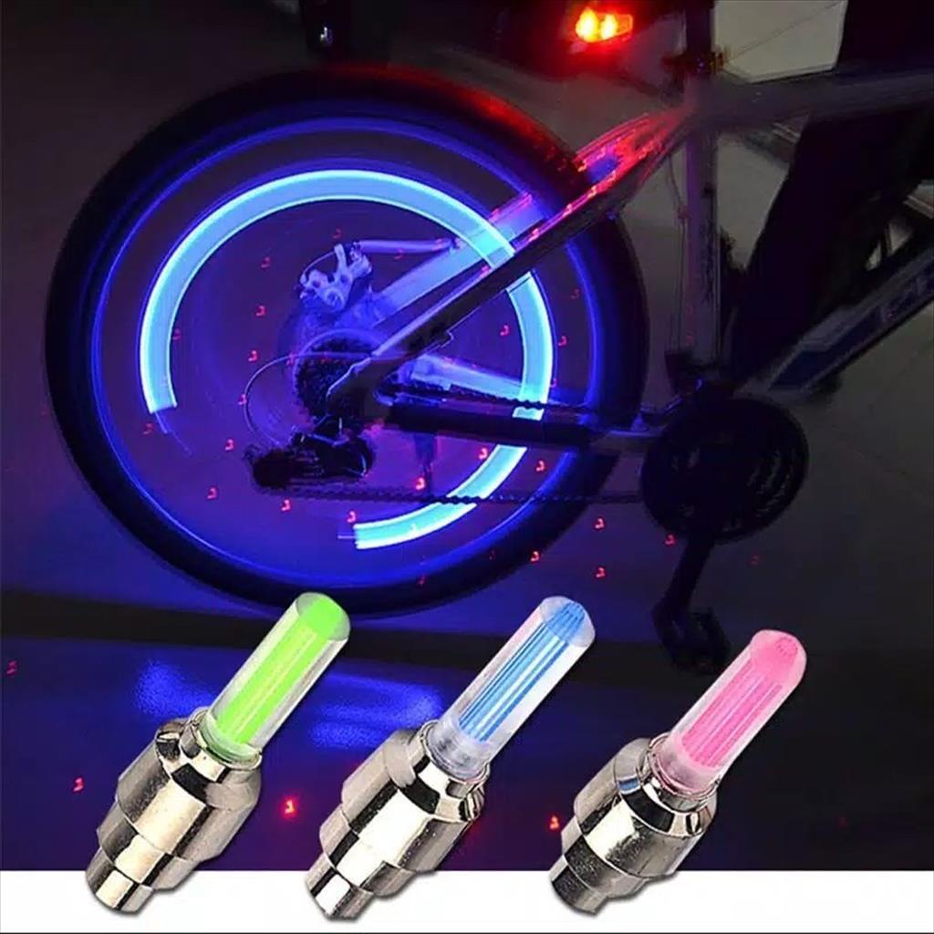 Jual Tutup Pentil LED 1 Pasang 2pcs Lampu Hias Ban Sepeda Motor Mobil ...