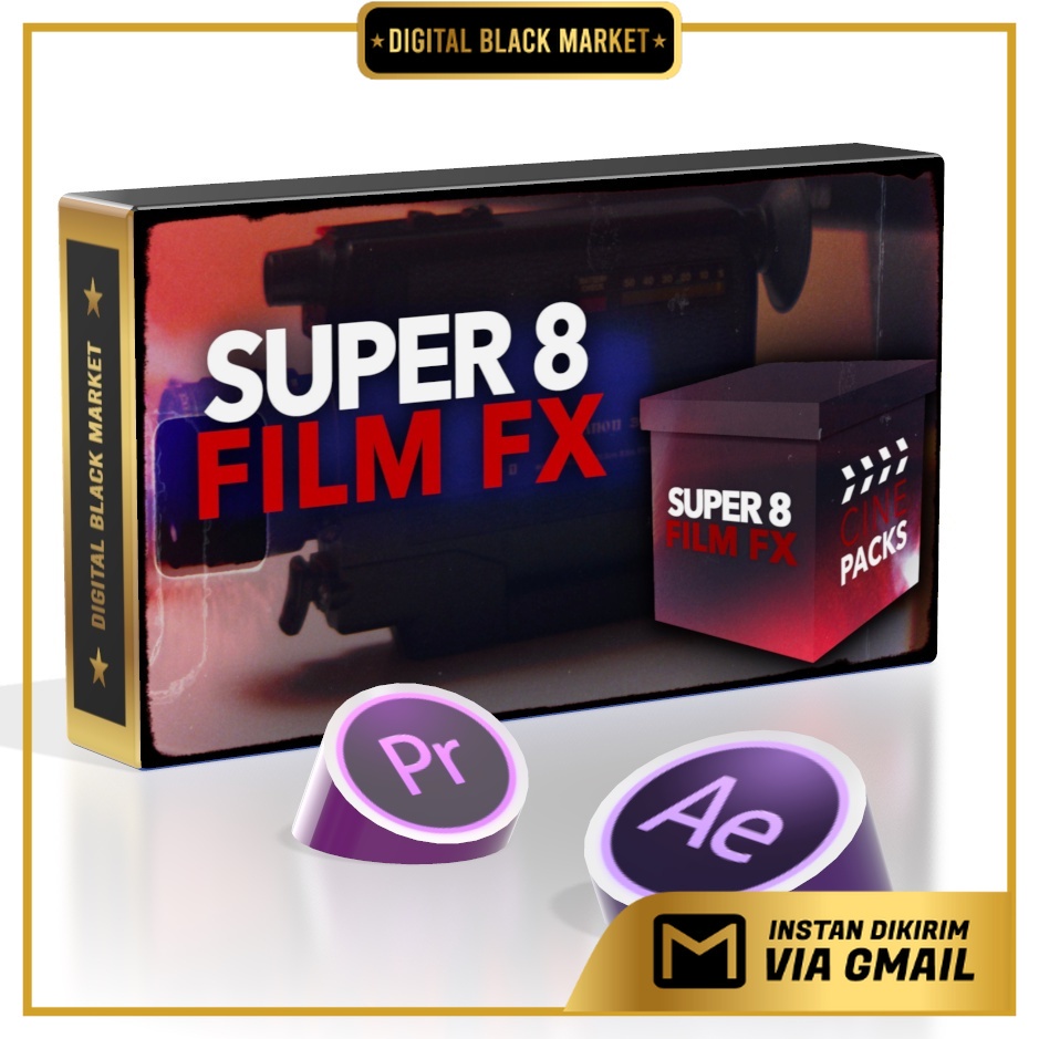 Jual CinePacks Super 8 Film FX - for capcut filmora kinemaster vn ...