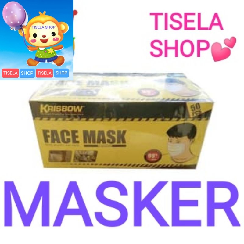 Jual Krisbow masker set 50 pcs Anti Polusi kw1000524 | Shopee Indonesia