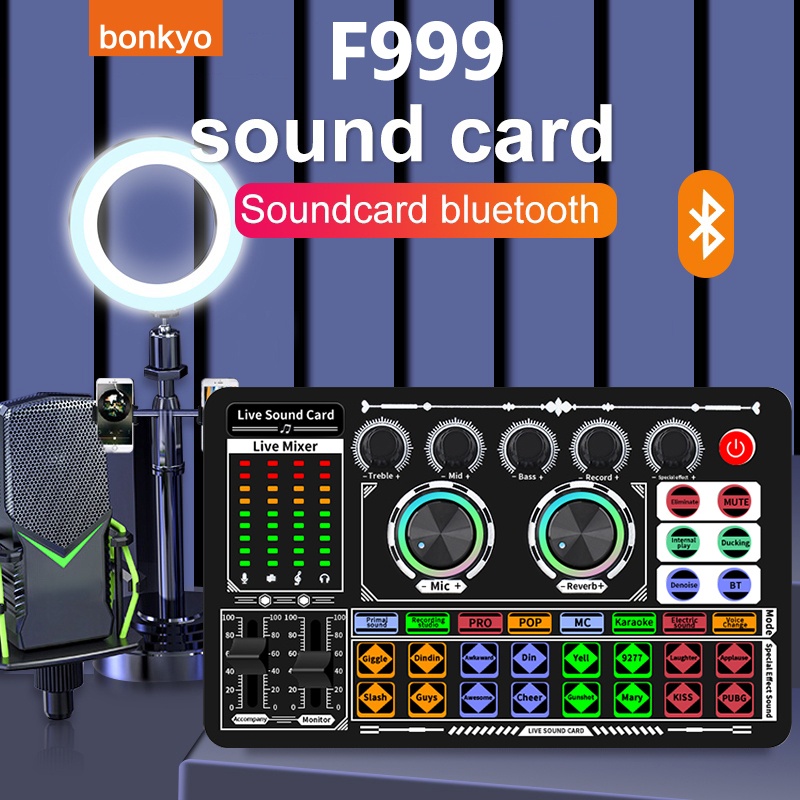 Jual KARTU SUARA F999 LENGKAP WITI F999 REAL -TIME SOUND CARD MICROPHNE ...