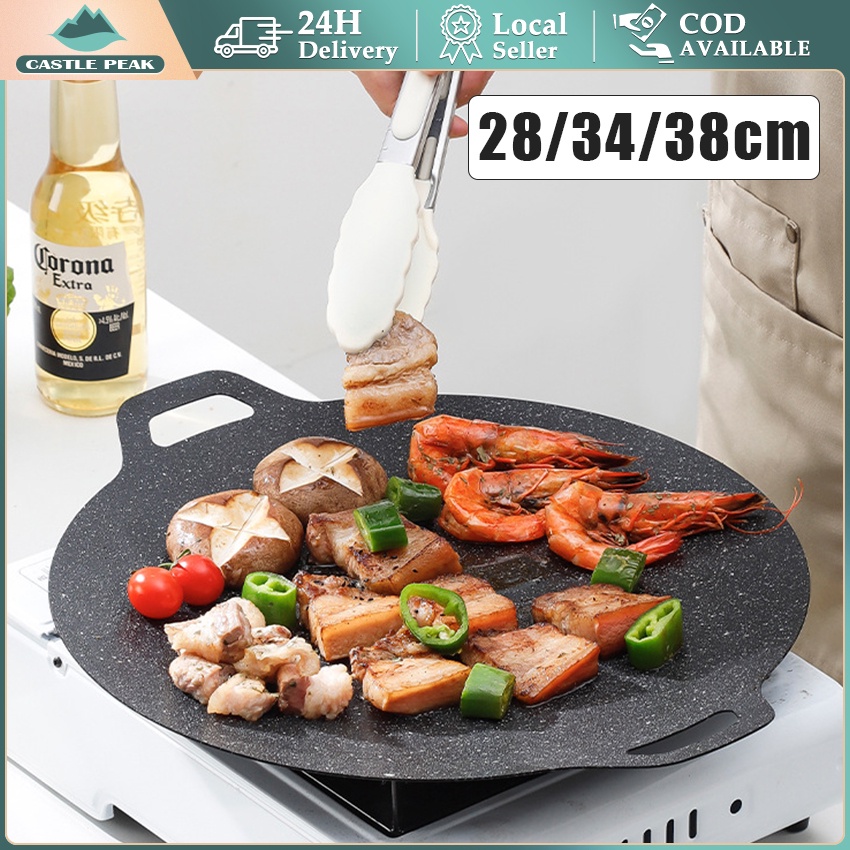 Jual Wajan Konduksi 38CM / Wajan GRILL BBQ Anti Lengket / Wajan ...