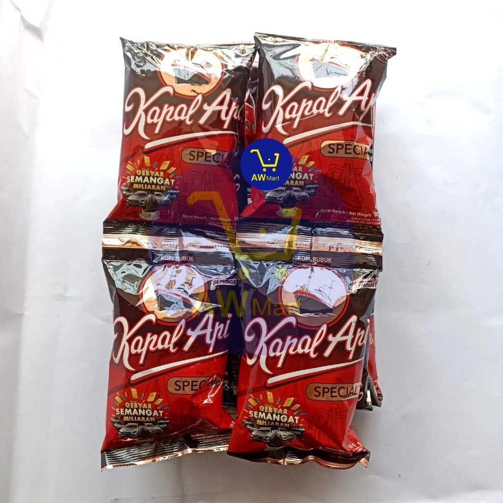 Jual KAPAL API RENCENG 60 GRAM ISI ( 10 SACHET X 60 GRAM ) TANPA GULA ...