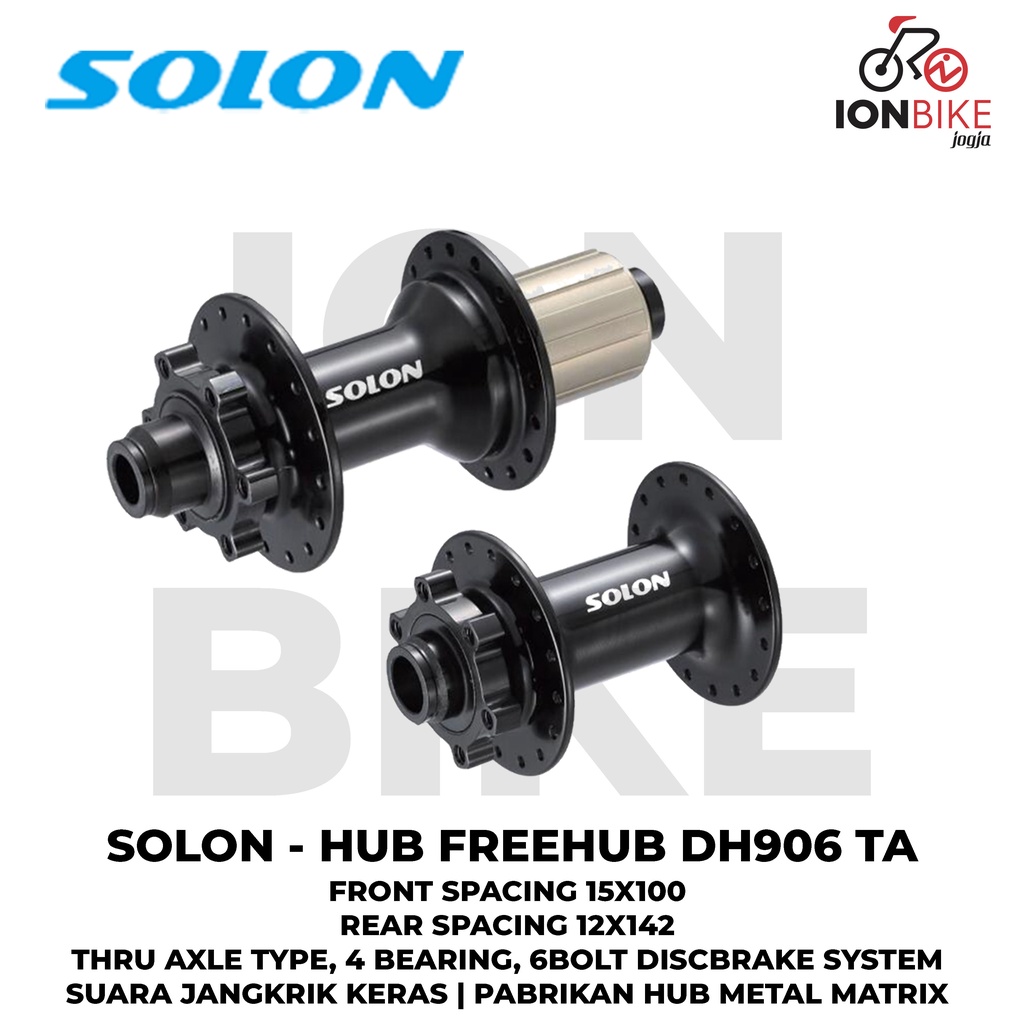Jual Hub Freehub Solon DH906 TA 15x100 12x142 TA15 TA12 15 x 100 12 x 142 Sepeda MTB Gunung ...