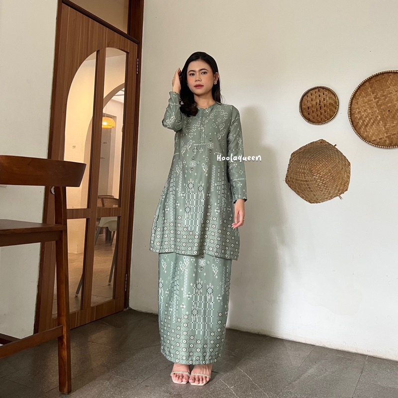 Jual Hoolaqueen - One Set Motif Alea - Set Kurung Motif - One Set ...