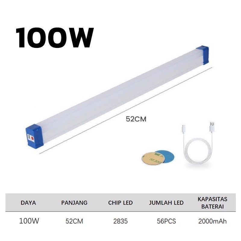 Jual Led Panjang Lampu Emergency Led Led Panjang T7 USB Bolam Let Portable Lampu Belajar USB ...