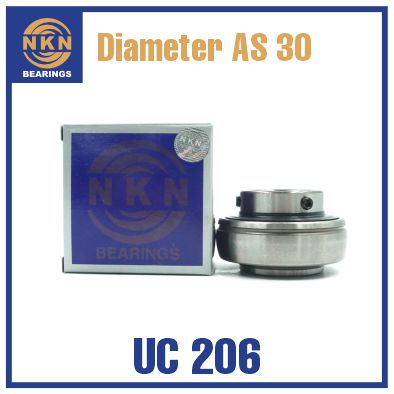 Jual Jual Bearing Unit Uc206 Nkn Diameter As 30Mm Original | Shopee Indonesia