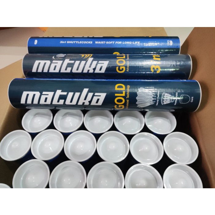 Jual MATUKA Shuttlecock 3in1 Badminton MATUKA GOLD 3 in 1 Kok Bulu ...