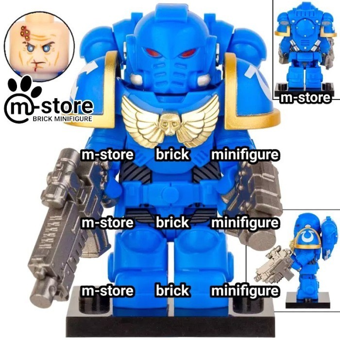 Jual brick wh40k ultramarines mini toy figure | Shopee Indonesia
