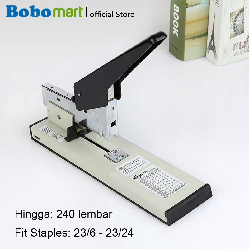 Jual BOBOMART HEAVY DUTY STAPLER BESAR STAPLER JILID PENJILITAN KERTAS ...