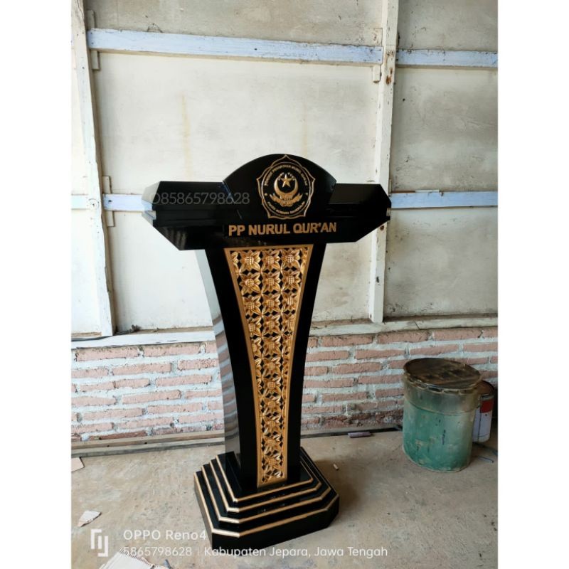 Jual Mimbar Podium Gratis Request Logo Dan Nama Pidato Presiden ...