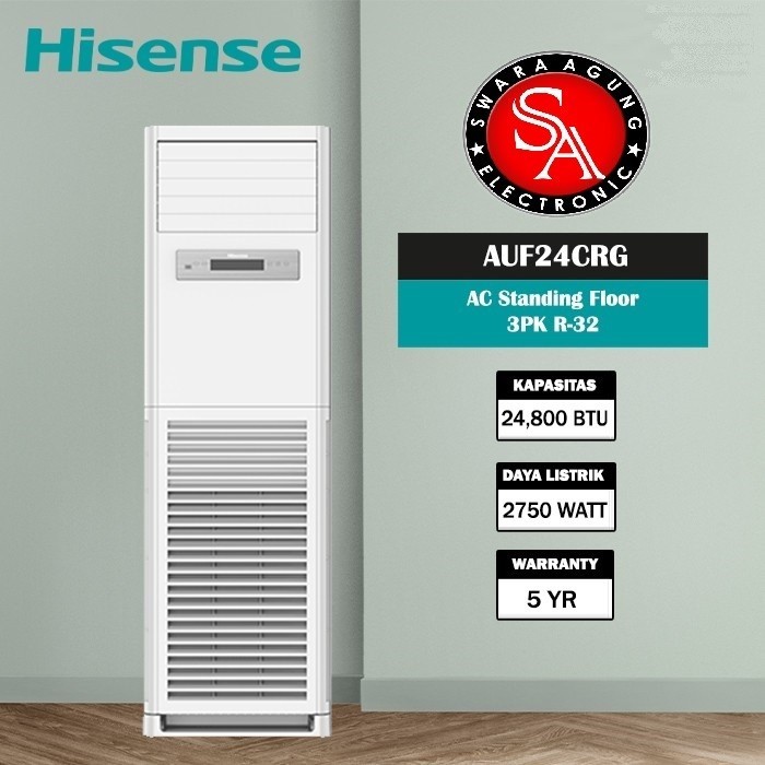 Jual Ac Floor Standing 3 PK Hisense Type : AUF24CRG - Golden Fin ...