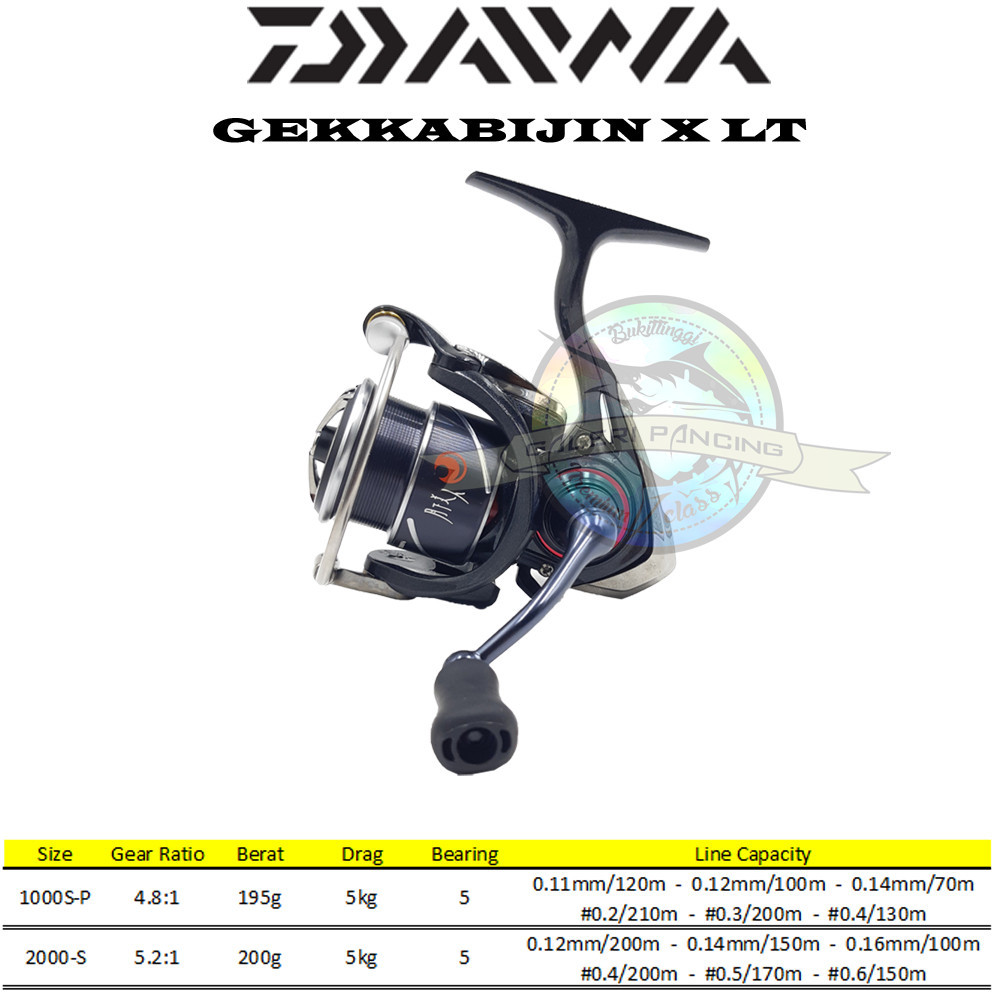 Jual Reel Pancing Daiwa Gekkabijin X LT 1000S 2000S | Shopee Indonesia