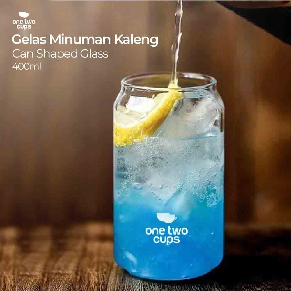Jual One Two Cups Gelas Minuman Kaleng Kaca Borosilikat Cocktail 400ml - CXX186 | Shopee Indonesia