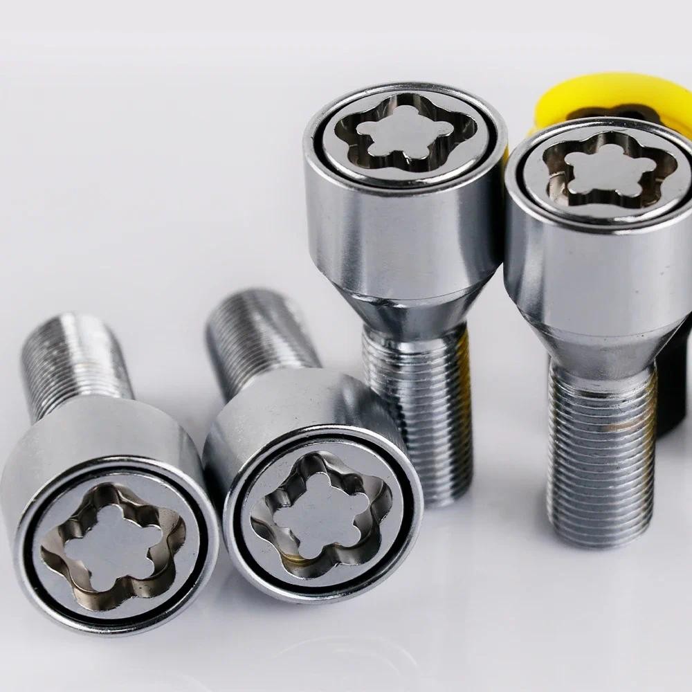 Jual M14X1.5 Anti-theft Security Steel Wheel Lock Locking Bolts 28mm ...