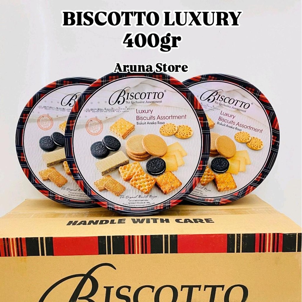 Jual BISCOTTO / BISKOTO Luxury Biscuits Assorted - 400gr | Shopee Indonesia
