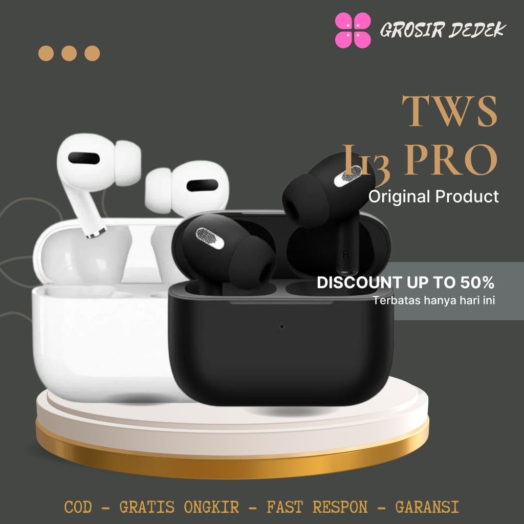 Jual TWS Inpods i13 Pro Earphone Wireless Headset Bluetooth i13 Full ...