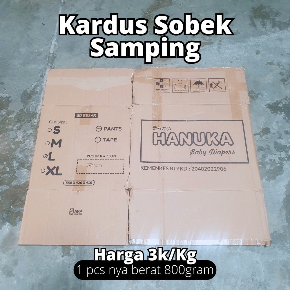 Jual [Pusat Popok] Kardus Bekas Hanuka Sobek Samping Per Kg | Shopee ...