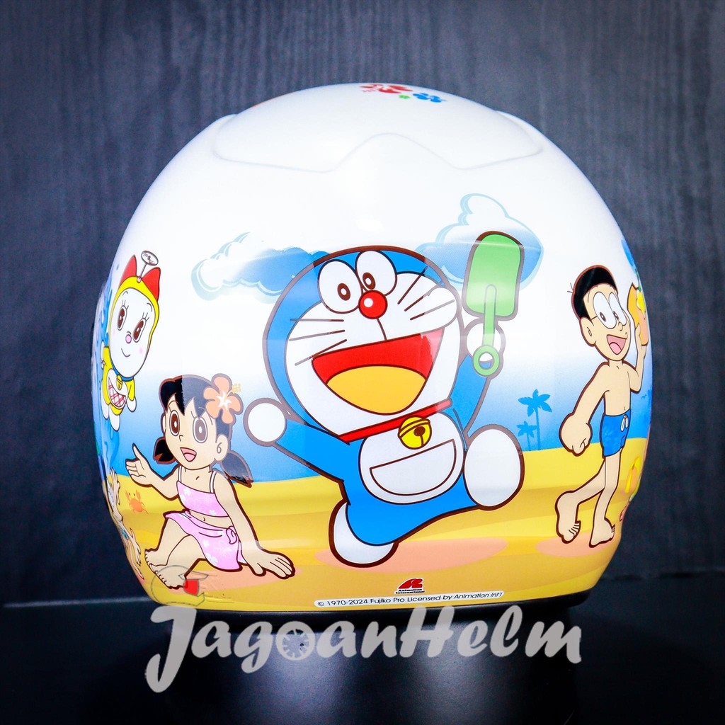 Jual BMC HELM MILAN DORAEMON SUMMER | WHITE | SINGLE VISOR | Shopee ...
