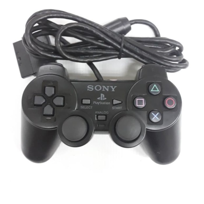 Jual Gamepad Stik Joystick Playstation PS2 PS-2 TW Single Black ...