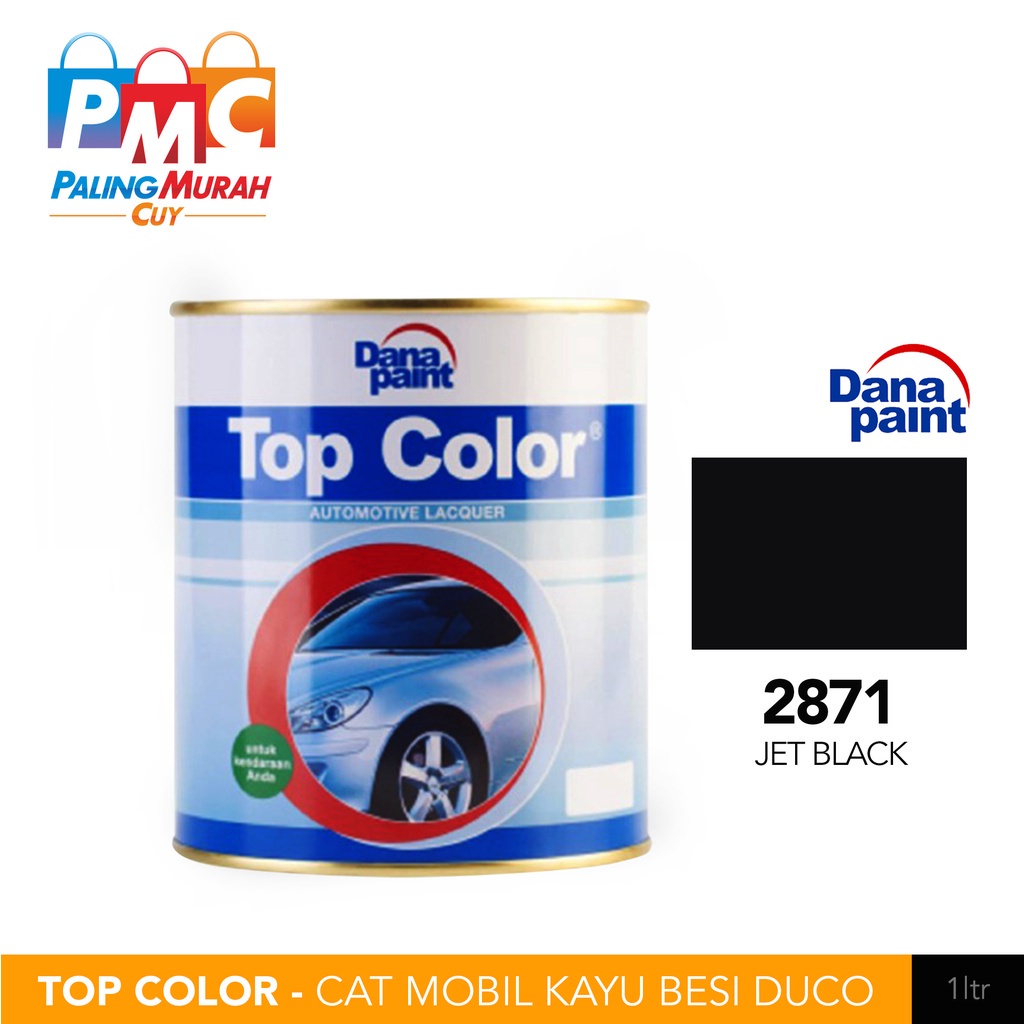 Jual TOP COLOR 2871 Jet Black - Cat Mobil Kayu Besi Duco | Shopee Indonesia